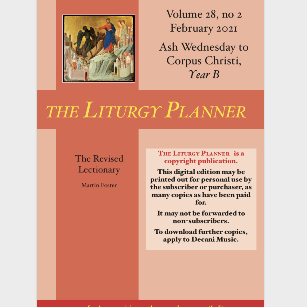 Liturgy Planner: Downloadable – Decani